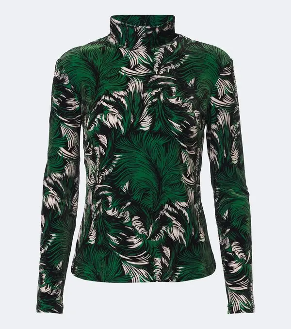 La DoubleJ Printed Velvet Top