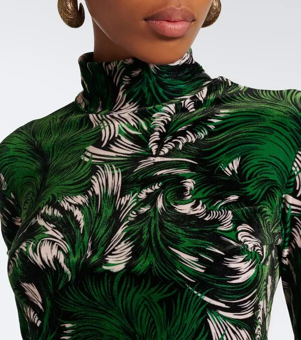 La DoubleJ Printed Velvet Top