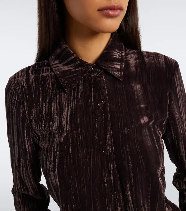Proenza Schouler White Label Madi Velvet Shirt