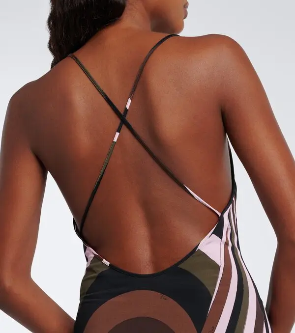 Emilio Pucci Iride Jersey Satin Minidress