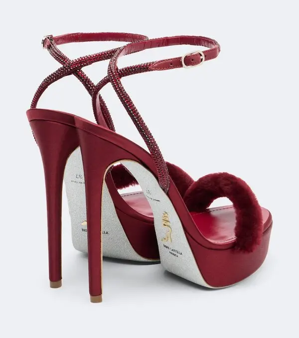 Rene Caovilla Embellished Platform Sandals