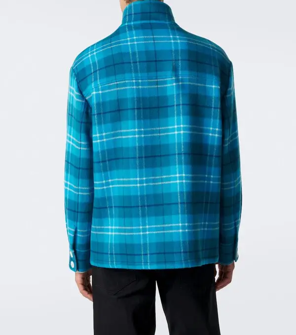 UMIT BENAN St. Moritz Plaid Cashmere Overshirt