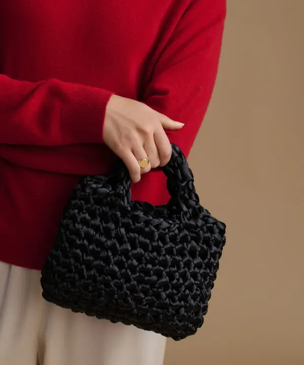 Jenni Kayne Mara Satin Bag - Black