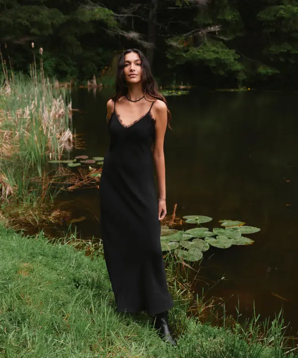 Jenni Kayne Austen Slip Dress - Black