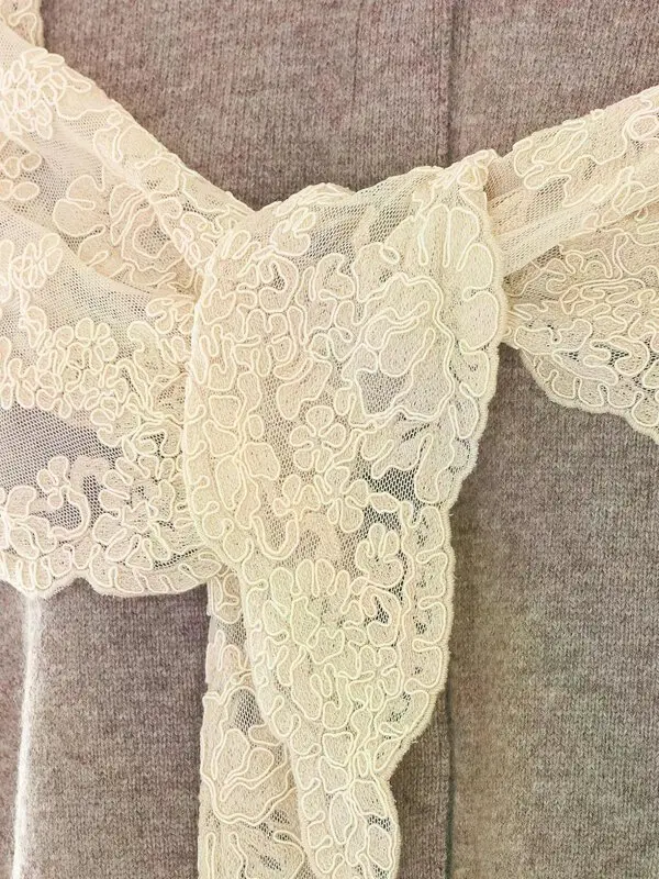 Sea Kirra Lace-overlay Cardigan
