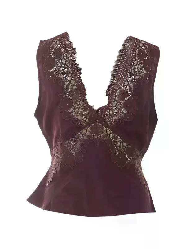 Rixo Emmie Lace-trim Top