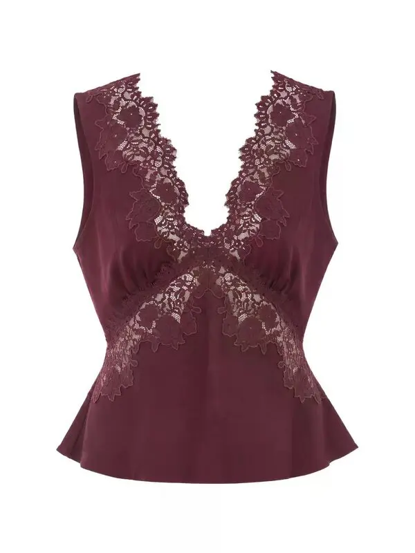 Rixo Emmie Lace-trim Top