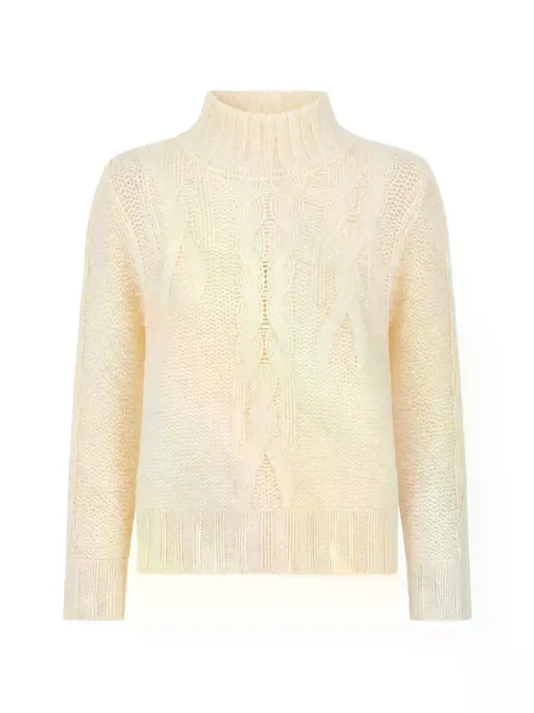 PANICALE High-neck Wool Sweater - White