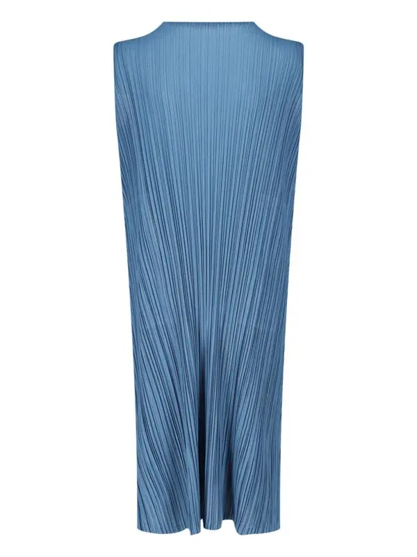 Issey Miyake Pleated Midi Dress "mellow Pleats