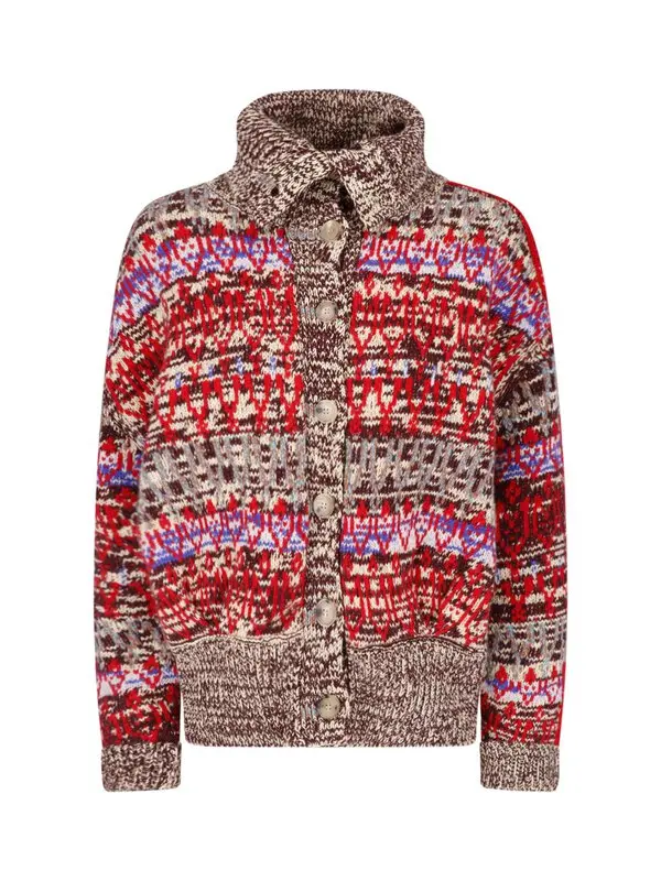 Dries Van Noten Jacquard Wool And Cashmere Cardigan