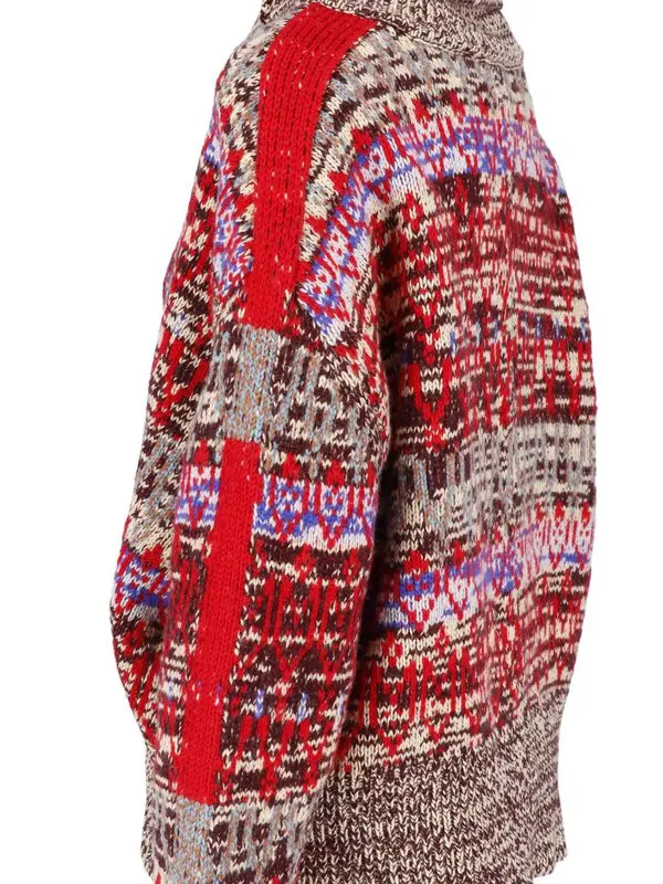 Dries Van Noten Jacquard Wool And Cashmere Cardigan