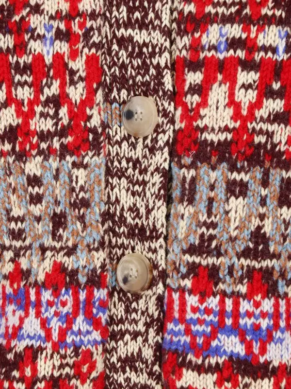 Dries Van Noten Jacquard Wool And Cashmere Cardigan