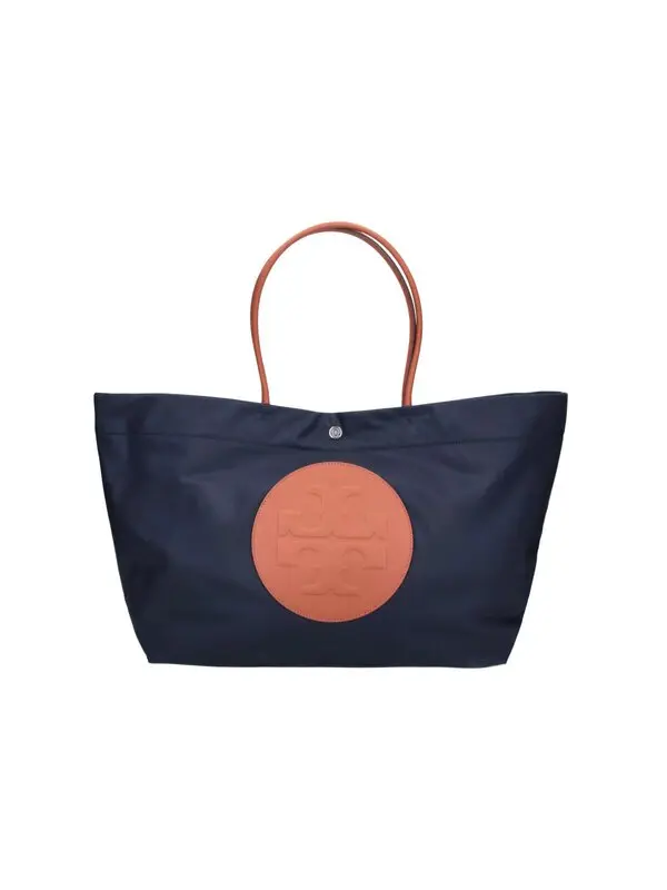 Tory Burch Large Tote Bag “ella Twist - Blue