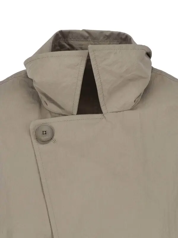 Gucci Matte Faded Nylon Trench Coat