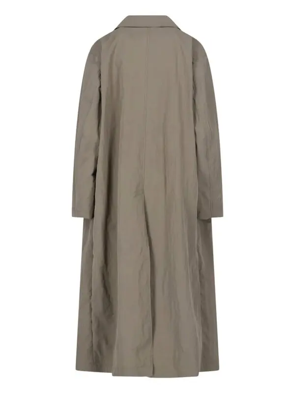 Gucci Matte Faded Nylon Trench Coat - Gray