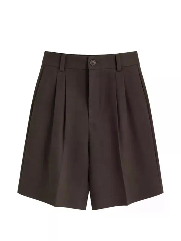 P.a.r.o.s.h Pleat-detail Tailored Shorts - Brown