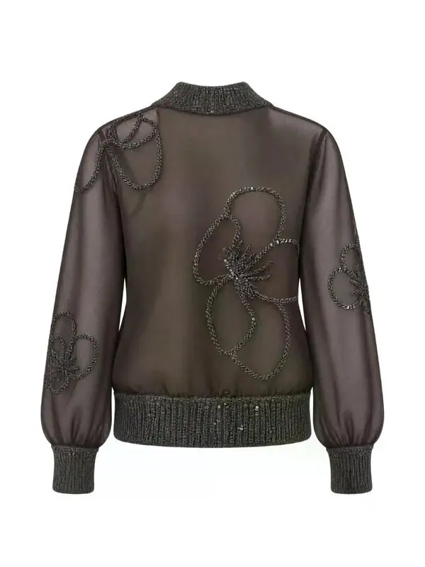PANICALE Sequin-embellished Bomber Jacket