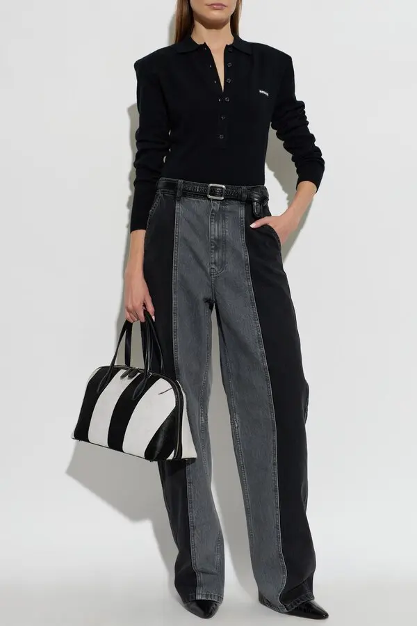 ROTATE BY BIRGER CHRISTENSEN Long-sleeved Wool Polo