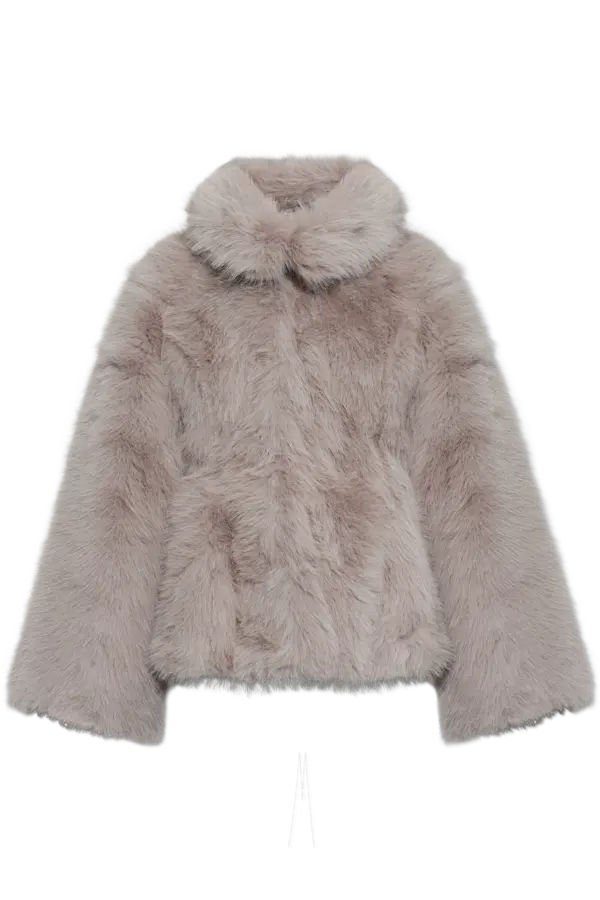 ROTATE BY BIRGER CHRISTENSEN Short Faux Fur Jacket