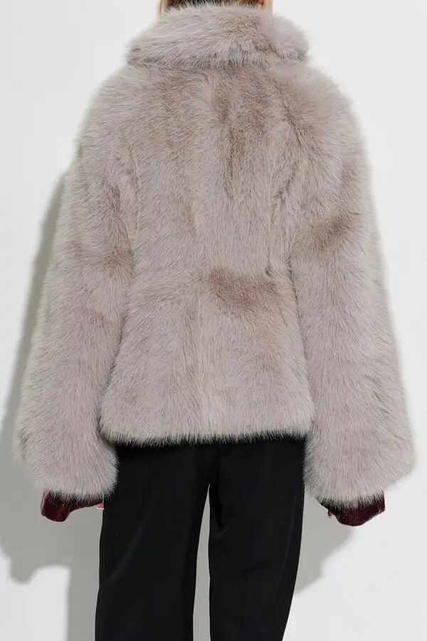 ROTATE BY BIRGER CHRISTENSEN Short Faux Fur Jacket