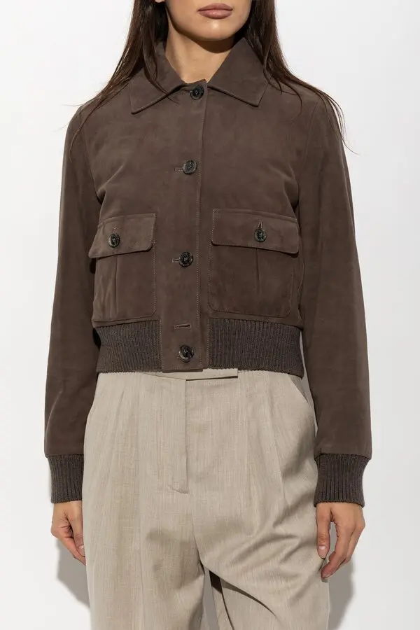 Paul & Shark Suede Jacket With Pockets
