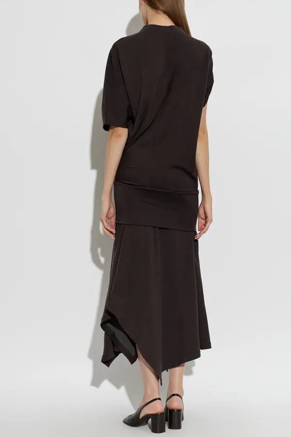 LEMAIRE Asymmetrical Dress With Draping At The Waist