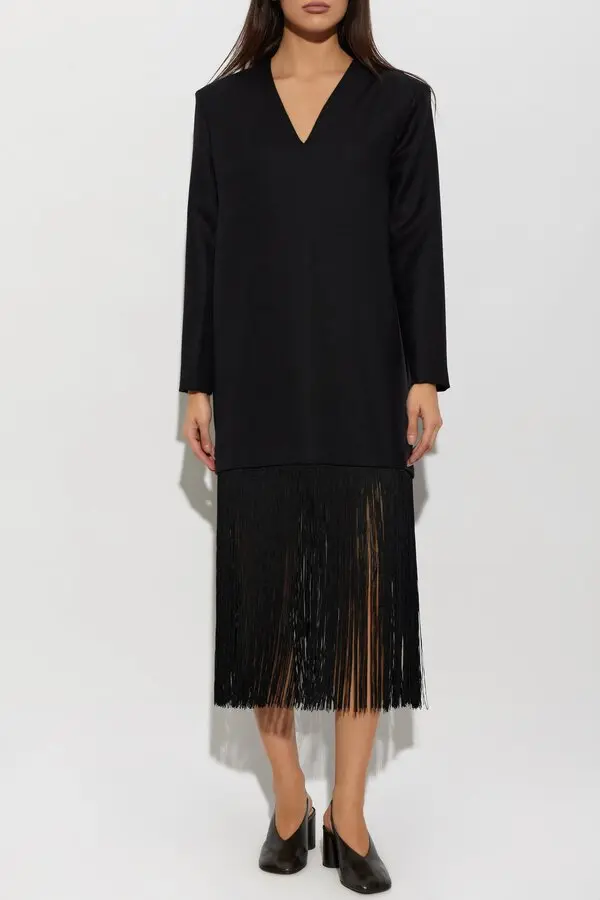 BY MALENE BIRGER Wool Dress ‘mella’ With Fringes