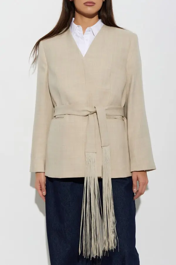 BY MALENE BIRGER Wool Jacket ‘emma’ With A Belt