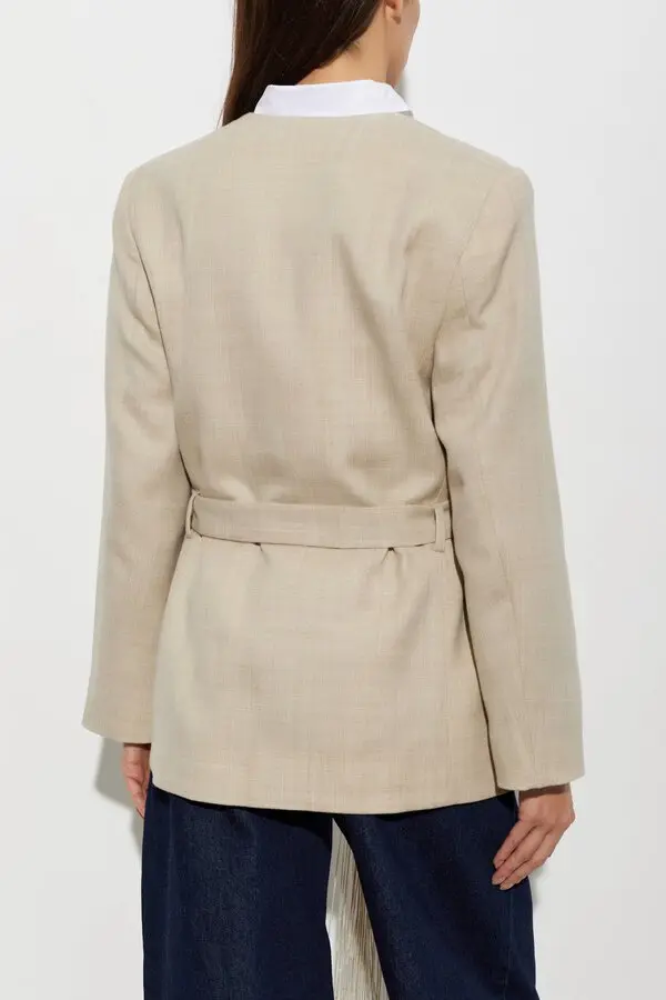 BY MALENE BIRGER Wool Jacket ‘emma’ With A Belt