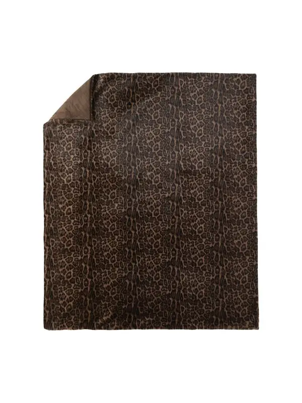 LYLA GRANT Print Faux Mink Throw