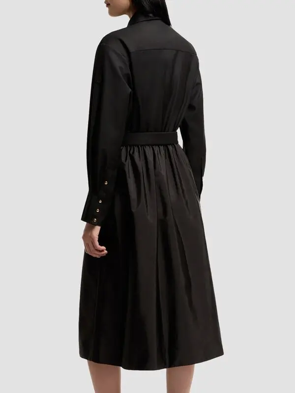 Moncler Long Dress In Wool