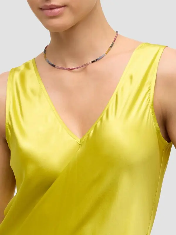 Jia Jia Light Rainbow 14k Yellow Gold & Sapphire Beaded Necklace