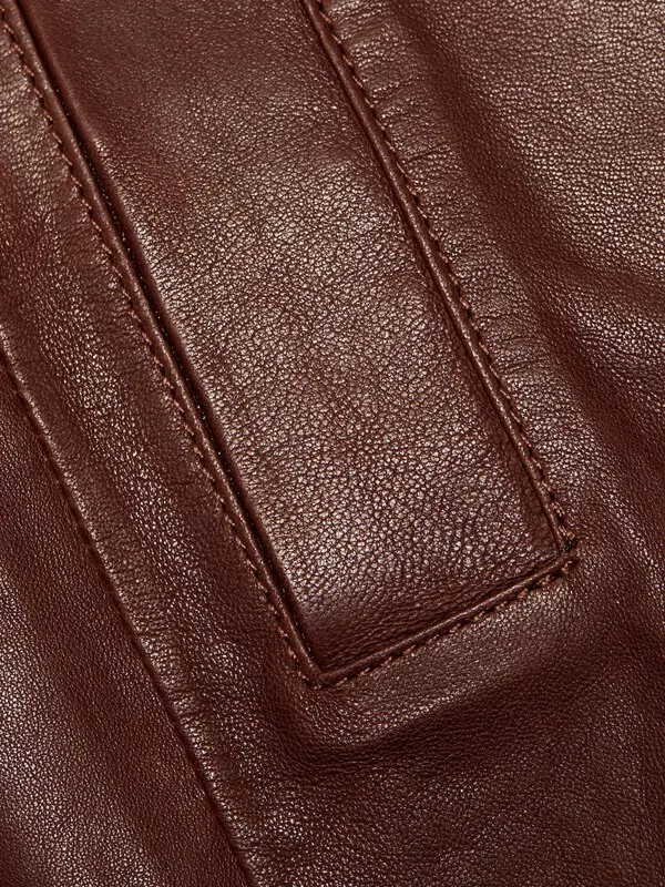 ARMA Yava Leather Belted Coat