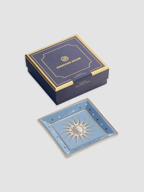 Jonathan Adler Soleil Porcelain Square Catchall Tray