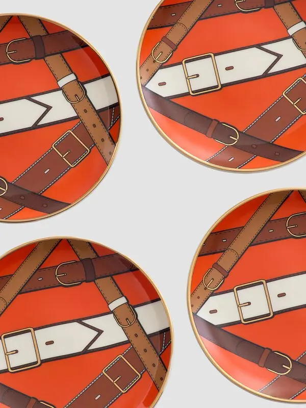 Jonathan Adler Saville 4-piece Porcelain Coaster Set