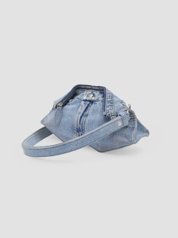 Alexander McQueen Manta Denim Clutch