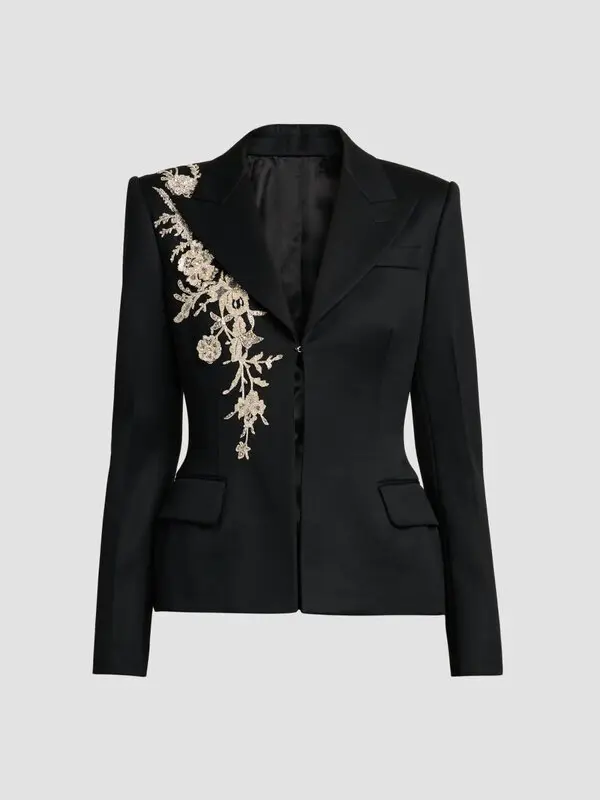 Alexander McQueen Embellished Single-breasted Jacket