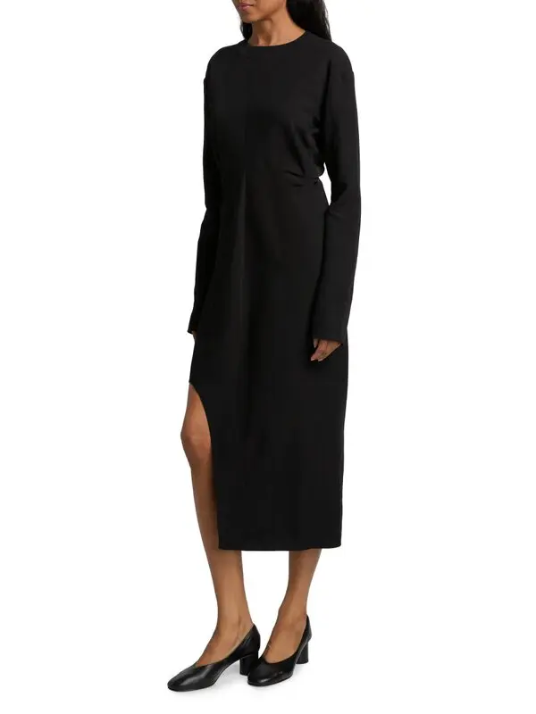 Co Keyhole Slit Midi-dress