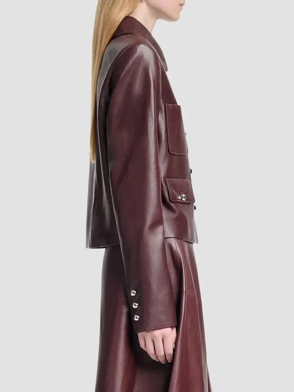 Altuzarra Astley Leather Crop Jacket