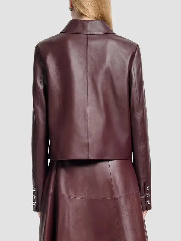 Altuzarra Astley Leather Crop Jacket