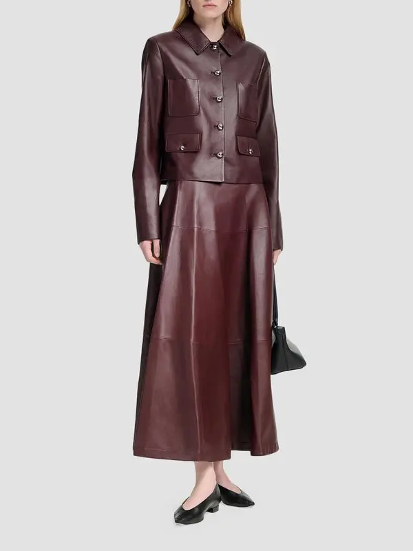 Altuzarra Astley Leather Crop Jacket