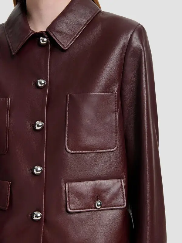 Altuzarra Astley Leather Crop Jacket
