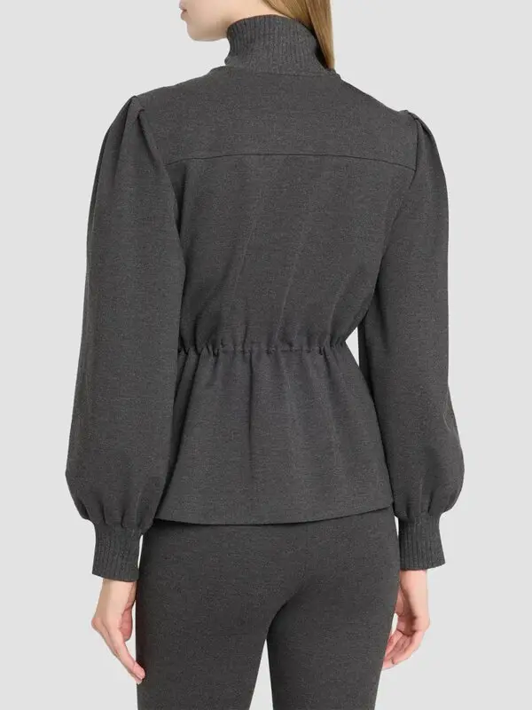 TOCCIN Ida Zip-front Drawstring Jacket