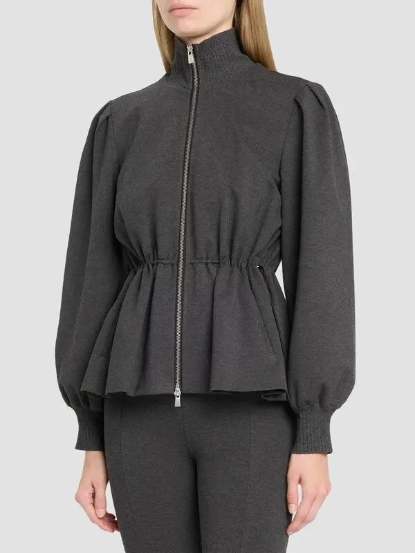 TOCCIN Ida Zip-front Drawstring Jacket