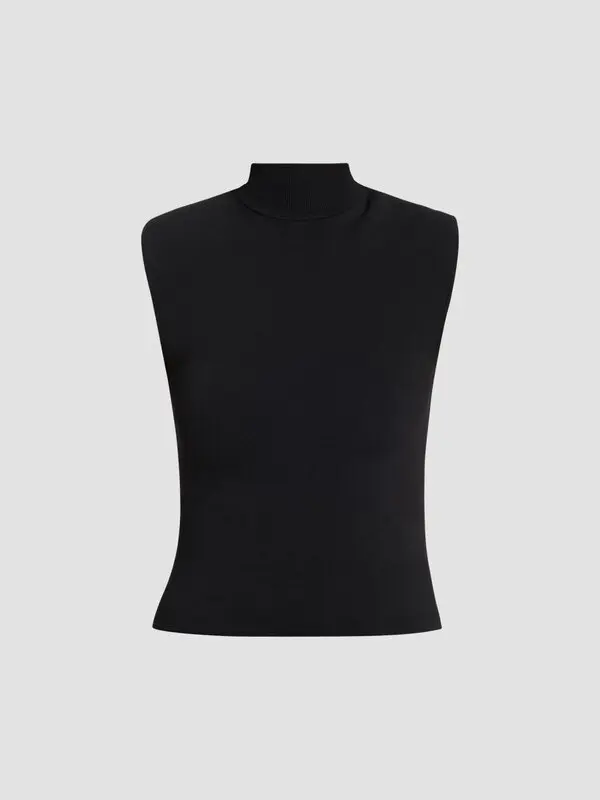TOCCIN Diala Compact Knit Sleeveless Top - Jet