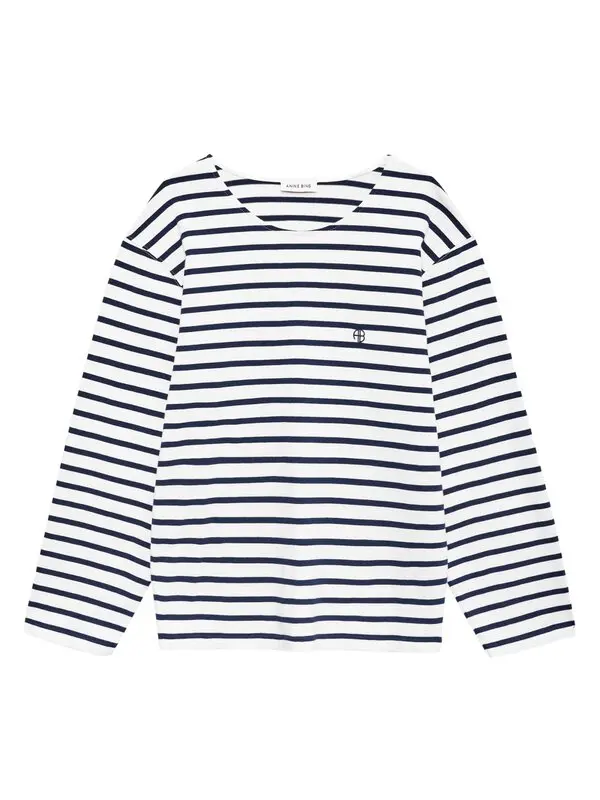 ANINE BING Newton Stripe Relaxed-fit T-shirt - Multi