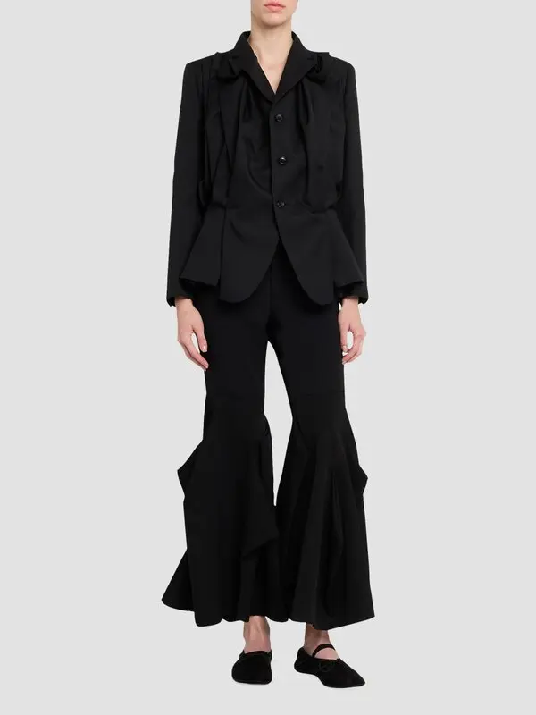 Comme Des Garçons Satin Three-button Jacket