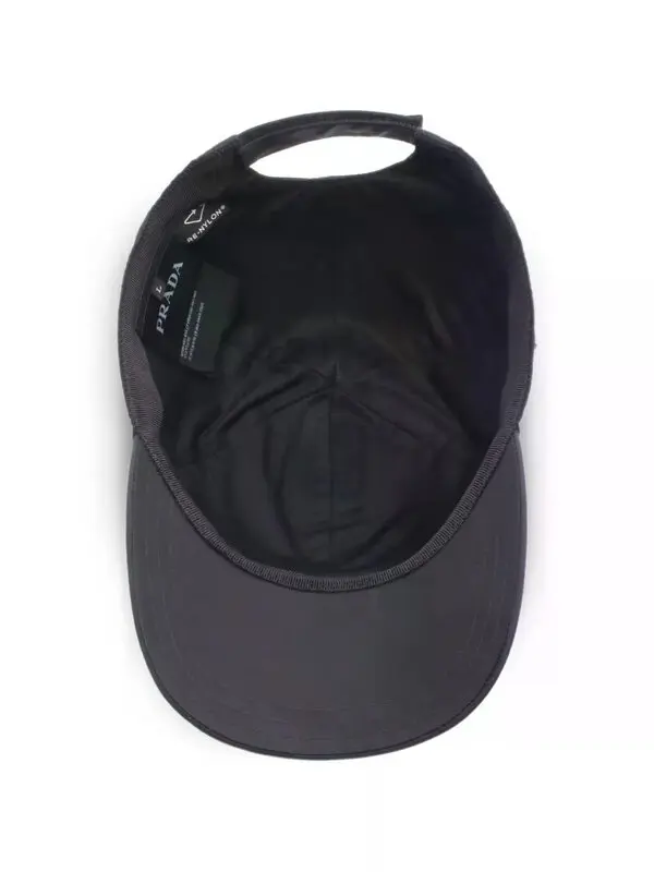 Prada 2020s Re-nylon Triangle Logo Baseball Cap
