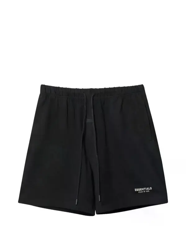 Fear Of God Essentials Fw26 Classic Heavy-jersey Shorts - Black