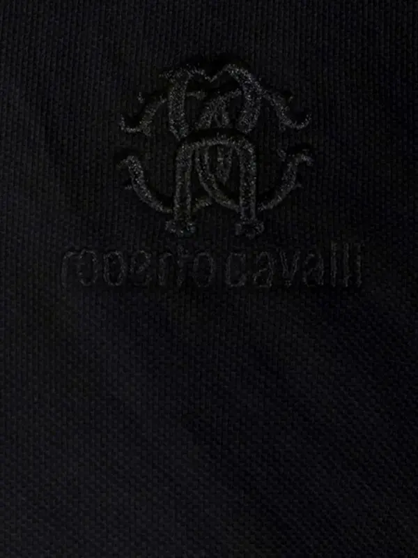 Roberto Cavalli Logo-embroidered Polo Shirt
